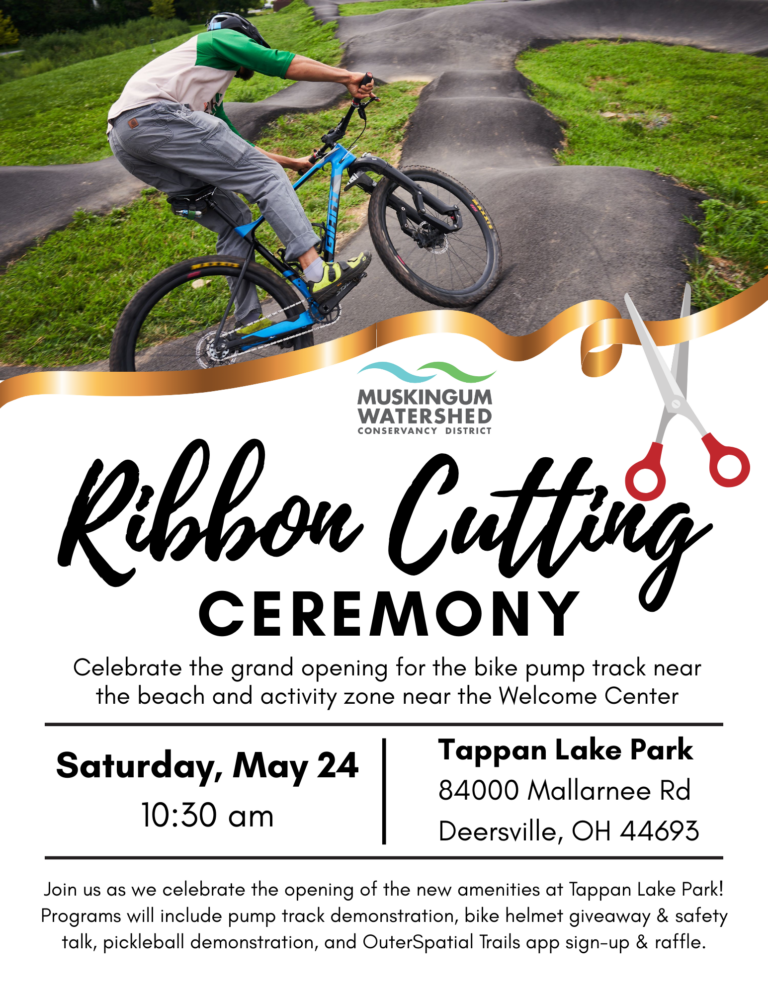 Tappan Pump Track Ribbon Cutting - Muskingum Watershed Conservancy District