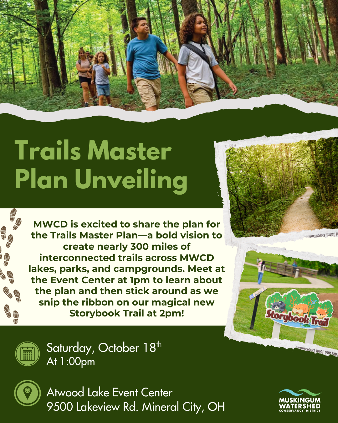 Trails Master Plan Unveiling & Storybook Trail Ribbon Cutting ...